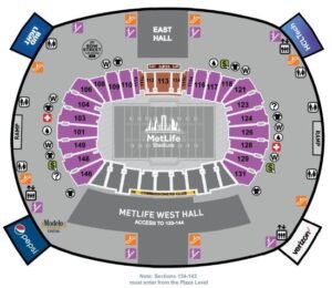 MetLife Stadium Seating Chart 2024 | Best Seats at Meltlife Stadium ...