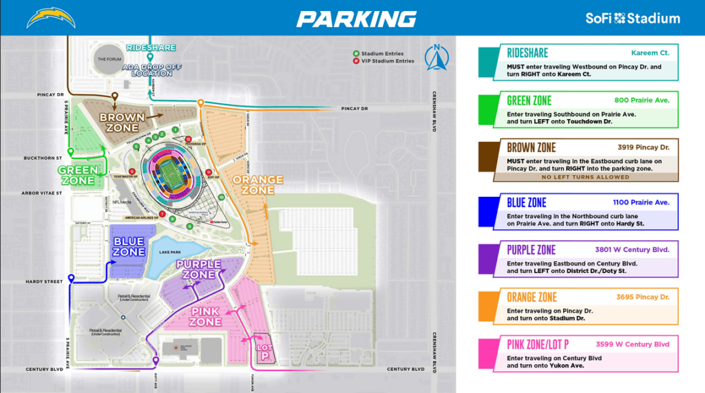 SoFi Stadium Parking 2023 Everything You Need To Know SeatGraph