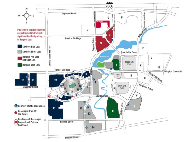 AT&T Stadium Parking Guide 2024 | Dallas Cowboys Stadium - SeatGraph