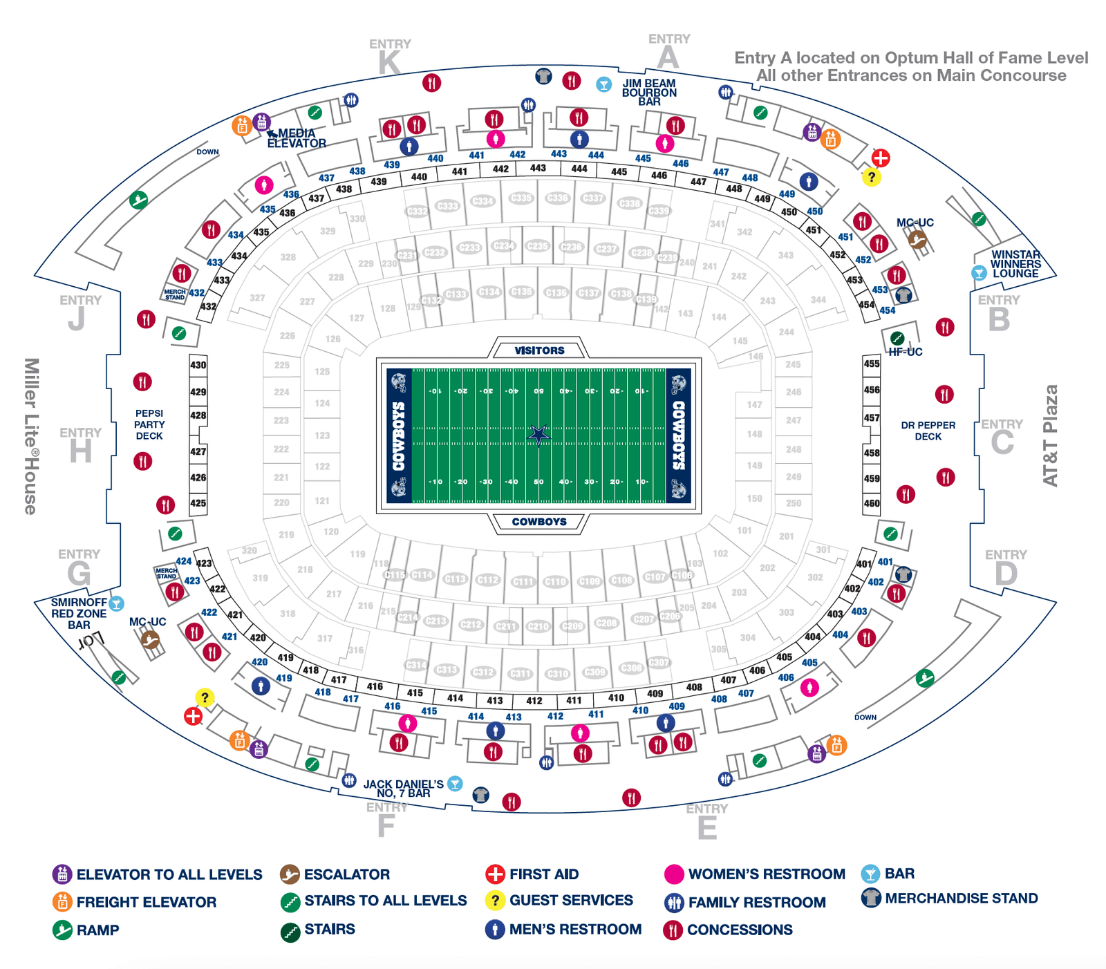 AT&T Stadium Seating Chart 2023: Choose the Best Seats - SeatGraph