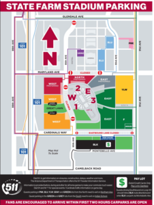 State Farm Stadium parking Guide 2025: Map, Cost & Deals - SeatGraph