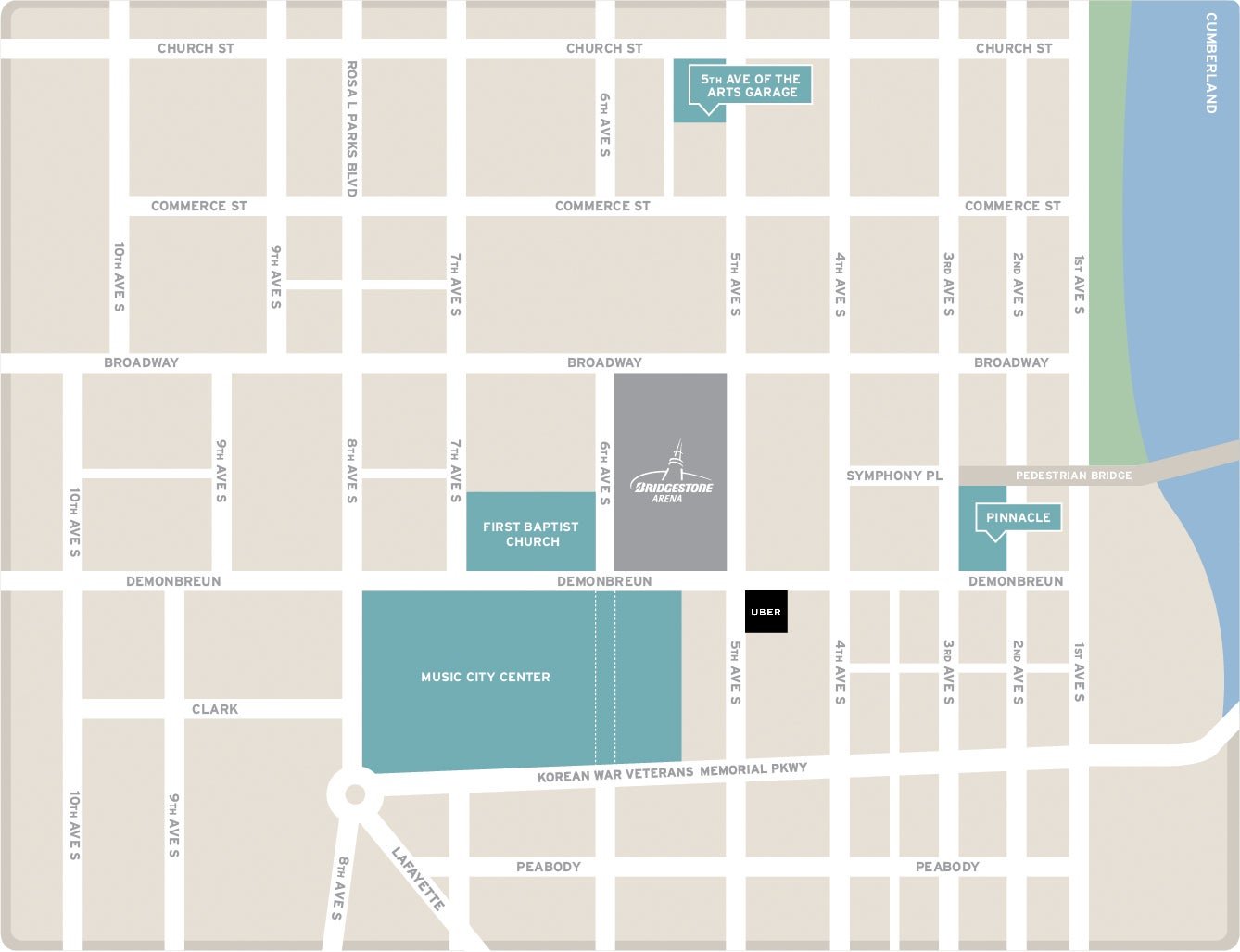 Bridgestone Arena Parking Guide 2025 | Nashville Predators Parking ...