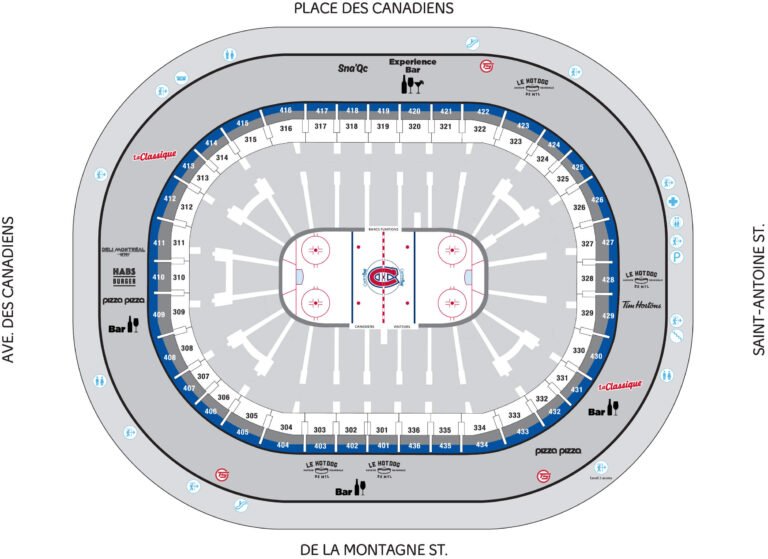 Bell Centre Seating Chart, Montreal Canadiens: An Ultimate Guide ...