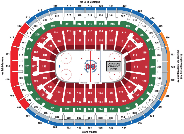 Bell Centre Seating Chart, Montreal Canadiens: An Ultimate Guide ...