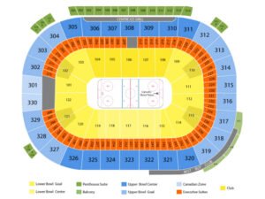 Rogers Arena Seating Map: Vancouver Canucks Game 2023 - SeatGraph
