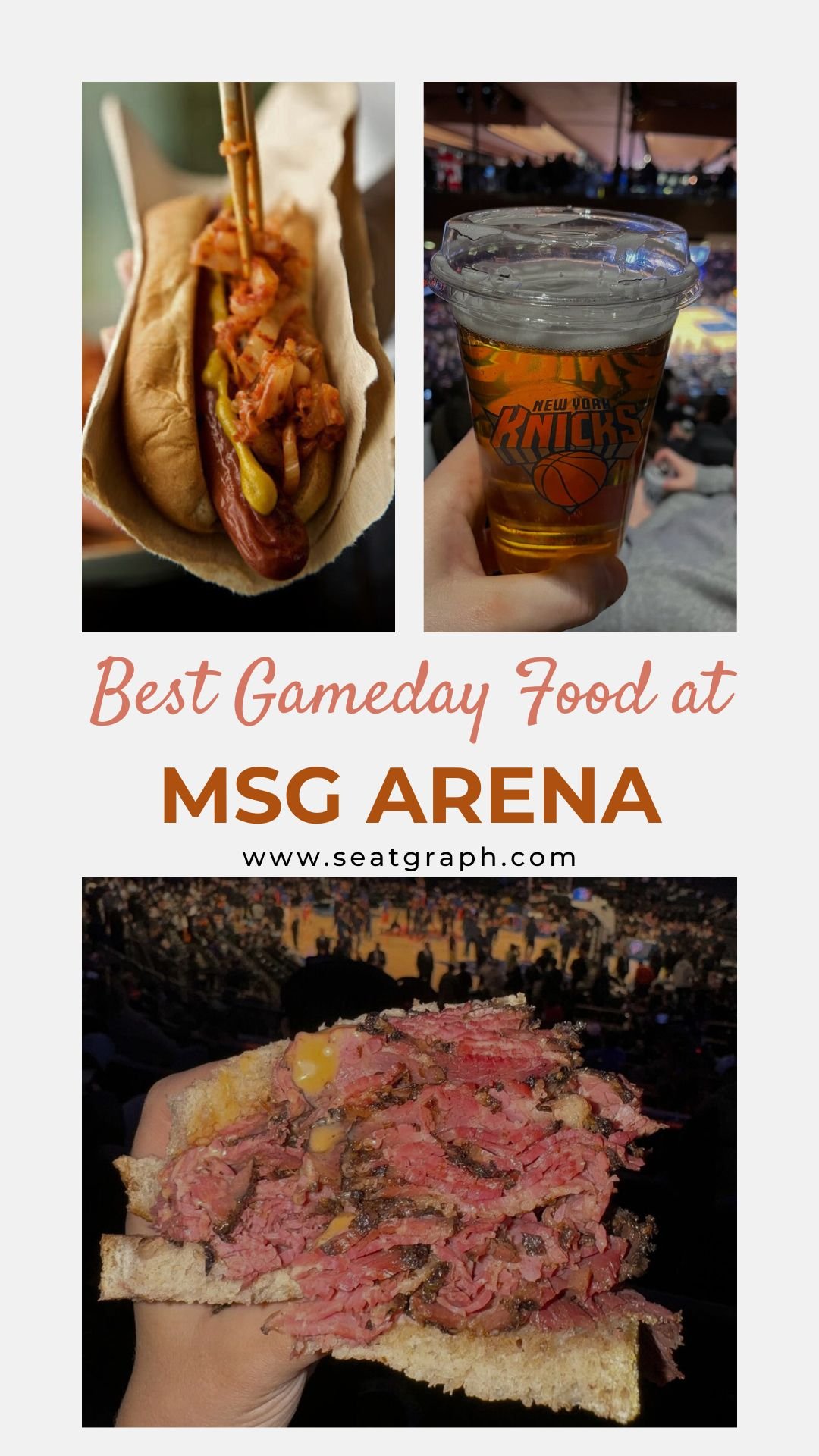 Best Food at Madison Square Garden - SeatGraph